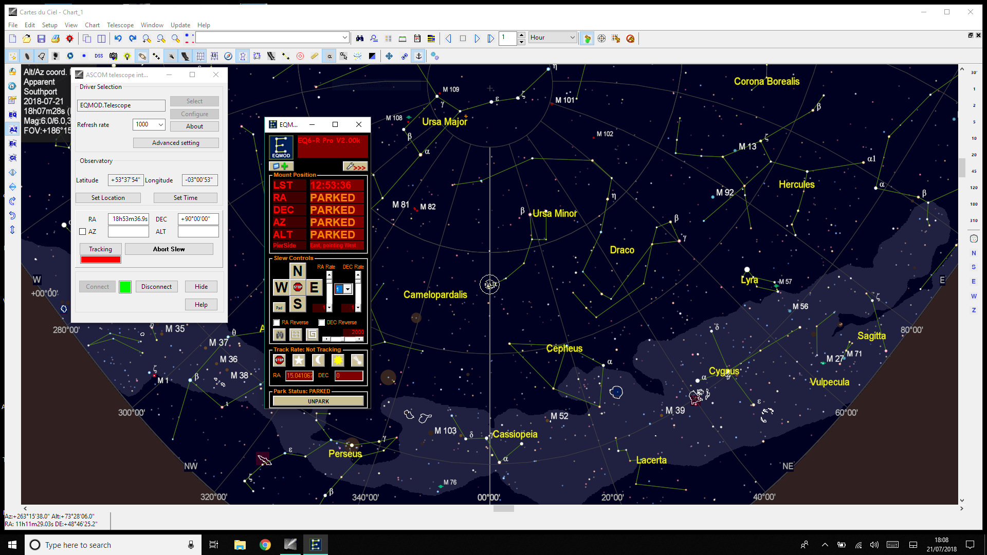Using Cartes du Ciel with an ASCOM controlled mount – The Amateur ...