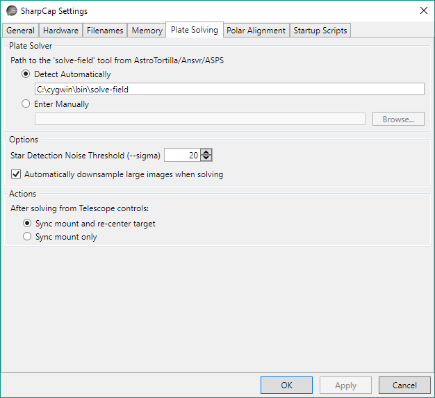 Plate solving using AstroTortilla and SharpCap – The Amateur ...