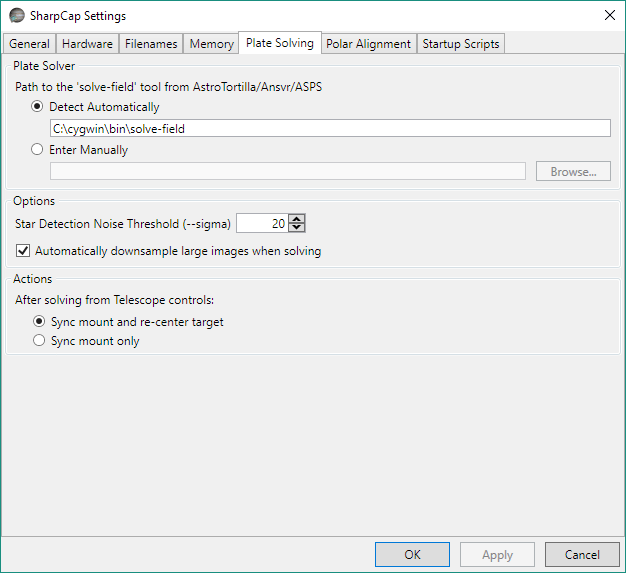 Plate solving using AstroTortilla and SharpCap – The Amateur ...