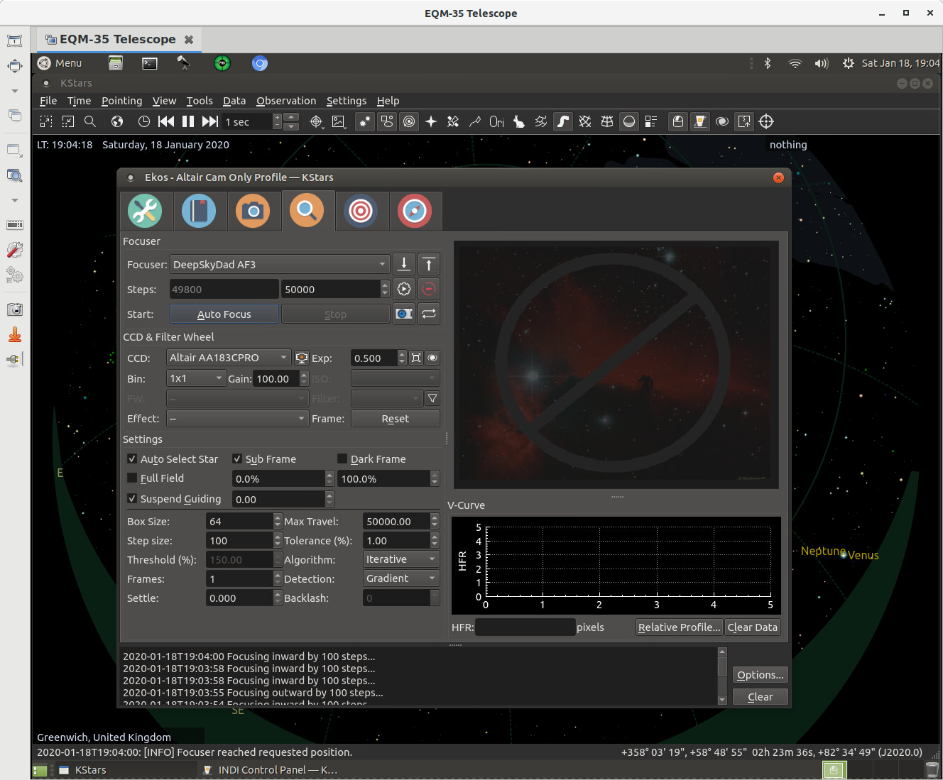 My Field Setup: WO SpaceCat51, SkyWatcher EQM-35 Pro, Altair Astro 183C, Stellarmate Raspberry ...